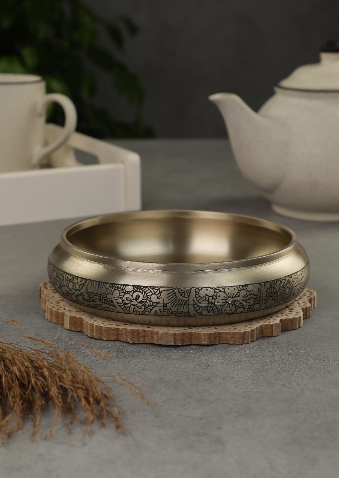 Bronze Bowl | Kansa Bela | Kansa Chola | Srikhand Bowl. 500 ml Capacity ...